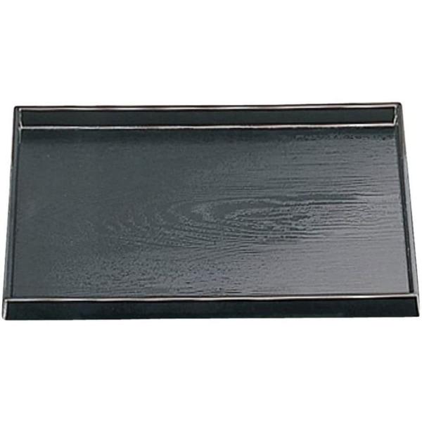 【商品名】　J-kitchens 尺１ダイヤ木目 お盆 （ 盆 トレイ トレー ） オール黒塗 日本製 【商品説明】　・?T?C?Y:32.0x23.0x2.0cm・?a???_??????????~??H??????????????C??...