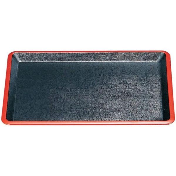 【商品名】　J-kitchens 尺５弥生布目 お盆 （ 盆 トレイ トレー ） 黒天朱ＳＬ 日本製 【商品説明】　・?T?C?Y:45.8x35.4x2.0cm・?a???_??????????~??H??????????????C???...