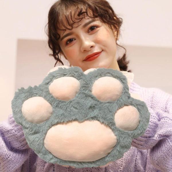 【商品名】　Leap Raupe 肉球クッション 肉球 クッション 猫型クッション 可愛いクッション 猫好きプレゼント 雑貨 プレゼント 女性 (グレー 【商品説明】　 【サイズ】　高さ : 　横幅 : 　奥行 : 　重量 : 　※梱包時の...