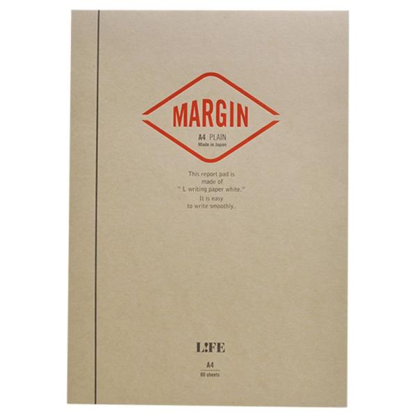 【商品名】　ライフ レポート用紙 マージン A4 無地 R751 【商品説明】　・【サイズ】29.8×21cm・【枚数】80枚・【生産国】日本・【罫内容】マージン罫 【サイズ】　高さ : 1.20 cm　横幅 : 21.00 cm　奥行 :...