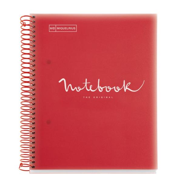 【商品名】　Miquelrius ミケルリウス リング ノート a 5 方眼 エモーション レッド 46102 【商品説明】　・EMOTIONS A5リングノート登場！・リングがあることで完全にフラットにできたり、360度回してコンパクトに...