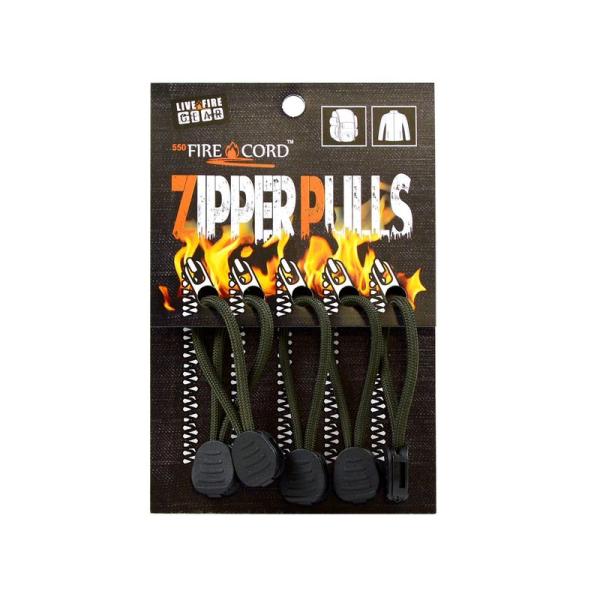 【商品名】　Bush Craft(ブッシュクラフト) ファイヤーコードジッパープル(Fire Cord Zipper Pulls)オリーブドラブ 02- 【商品説明】　 【サイズ】　高さ : 1.40 cm　横幅 : 11.20 cm　奥行...