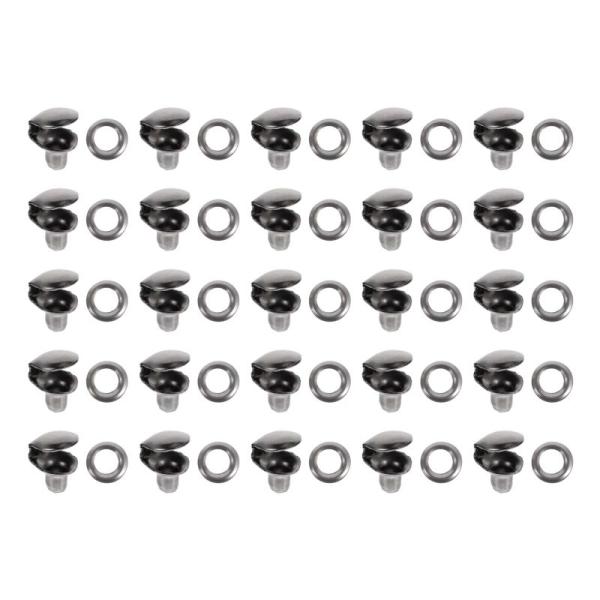 【商品名】　Lurrose 20 個のブーツフックレースバックル真鍮ブーツレース安全靴紐バックル修理用ワッシャー付きキャンプハイキングクライミングアクセ 【商品説明】　 【サイズ】　高さ : 1.20 cm　横幅 : 4.70 cm　奥行 ...