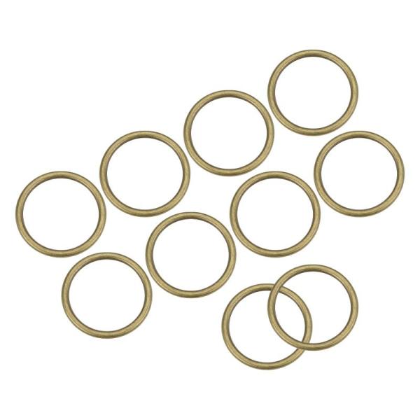 【商品名】　METALLIXITY メタルOリングバックル 30 mm内径 3 mm厚さ 10個 溶接亜鉛合金 丸リング クラフト DIY バッグ ハン 【商品説明】　 【サイズ】　高さ : 1.50 cm　横幅 : 7.00 cm　奥行 ...