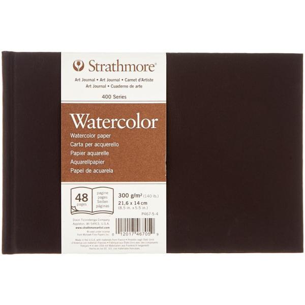 【商品名】　Strathmore STR-467-5 48 Sheet No 140 Watercolor Art Journal, 8.5 by 5. 【商品説明】　・8.5 by 5.5"・Strathmore STR-467-5 48...