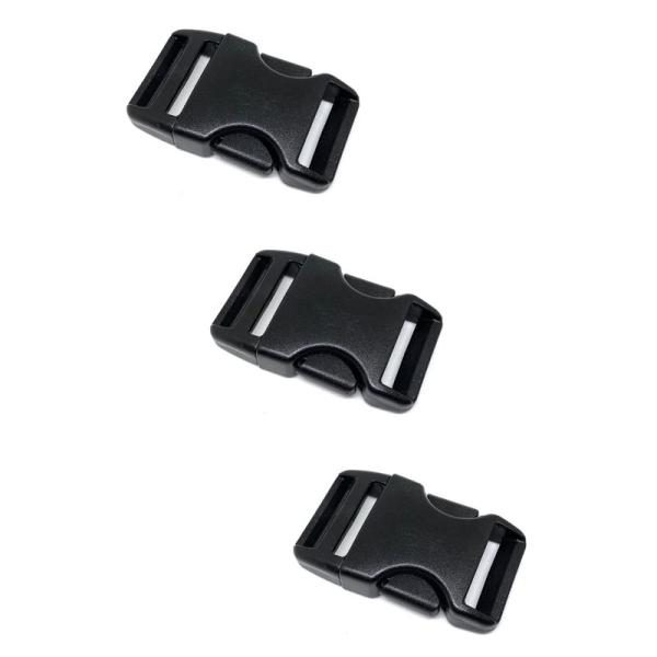 【商品名】　wumio サイドリリースバックル 3個セット 内径2.5cm 補修 交換 パーツ リュック 抱っこ紐 エルゴ バックル 調整 DIY 修理 【商品説明】　 【サイズ】　高さ : 1.30 cm　横幅 : 10.00 cm　奥行...