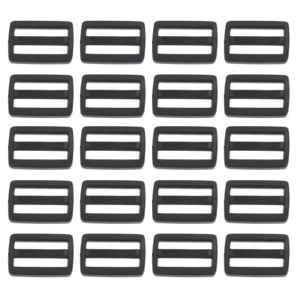 【商品名】　PATIKIL 16 mm トライグライドスライドバックル 25個 プラスチック ウェビングストラップファスナー バックパックバッグベルト用 【商品説明】　 【サイズ】　高さ : 1.70 cm　横幅 : 6.00 cm　奥行 ...