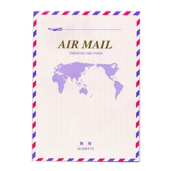 【商品名】　マルアイ 藤壷 エアメール箋 無地 ヒ-226N 【商品説明】　・17.7cm×25cm・機能:罫線なし・生産国:日本 【サイズ】　高さ : 0.80 cm　横幅 : 10.90 cm　奥行 : 18.20 cm　重量 : 30...