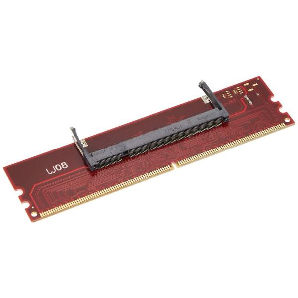 【商品名】　変換名人 ノートPC用SODIMM変換アダプタ → DIMM DDR2 DDR2-SO 【商品説明】　・端子 : DIMM DDR2 【サイズ】　高さ : 3.00 cm　横幅 : 3.00 cm　奥行 : 5.00 cm　重量...