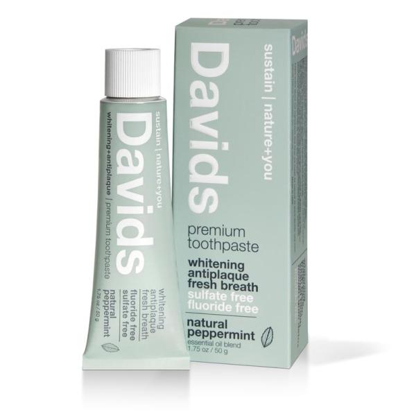 【商品名】　Davids(デイヴィッズ) ホワイトニングトゥースペースト(ペパーミント)50g 50グラム (x 1) 【商品説明】　 【サイズ】　高さ : 4.60 cm　横幅 : 4.80 cm　奥行 : 13.00 cm　重量 : 8...