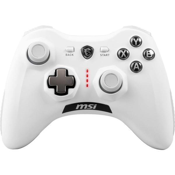 【商品名】　MSI ゲームパッド コントローラー FORCE GC30 V2 WHITE 有線/無線 十字キー着脱可能 KB605 【商品説明】　・ABXYスイッチは200万回以上の耐久性を備えており、長期間の使用や入力の激しいアクションゲ...