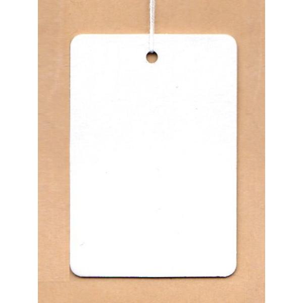 【商品名】　白無地タグ（値札）5031（34×49mm・白糸）/1,000枚 【商品説明】　・1袋：1,000枚・サイズ：34×49mm・穴：直径2.5mm・糸：白綿糸（結び下約95mm）・紙：アイボリー#350（厚さ/0.45mm・色/白...