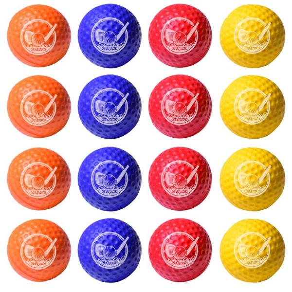 【商品名】　GoSports フォームゴルフ練習用ボール - 16個パック | リアルな感触と制限された飛行 | 屋内または屋外で使用 マルチカラー 【商品説明】　・MIMICS REAL GOLF ボール: ゴルフボールはリアルなディンプ...
