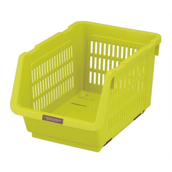 【商品名】　イノマタ化学 野菜収納トレー じゃが玉ストッカー 積重ね可能 グリーン 【商品説明】　・サイズ:約W23.9xd34.6ch20cm・原産国:日本・本体重量:約470・素材・材質:本体:ポリプロピレン、スライドバー・キャスター:...