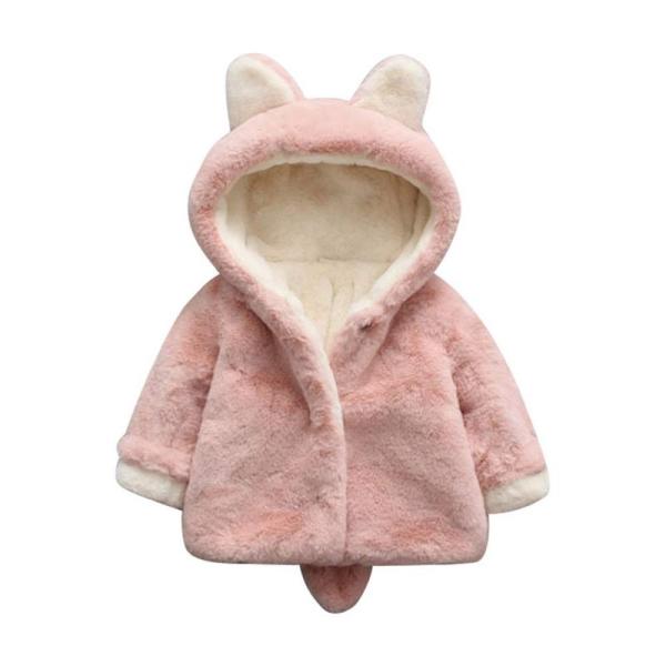 【商品名】　Mornyray ベビー服 コート ジャケット アウターウエア ショート丈 もこもこ 起毛 フードうき 厚手 防寒 保温 冬 女の子 幼児  【商品説明】　 【サイズ】　高さ : 9.30 cm　横幅 : 20.40 cm　奥行...