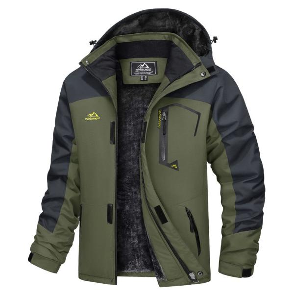 【商品名】　MAGCOMSEN 防寒ウェア メンズ 裏メッシュジャケット スポーツジャケット マウンテンパーカー 耐久性 上着 アウターウェア グリーン 【商品説明】　 【サイズ】　高さ : 9.19 cm　横幅 : 30.00 cm　奥行...