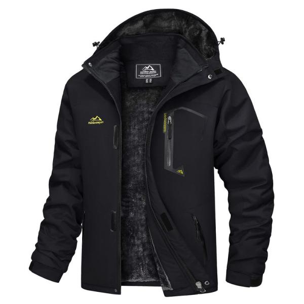 【商品名】　MAGCOMSEN 登山ウェア アウトドア ソフトシェル ジャケット コート 男性 迷彩服 通気 軍用 ブラック CN 2XL=日本サイズL 【商品説明】　 【サイズ】　高さ : 9.19 cm　横幅 : 30.00 cm　奥行...