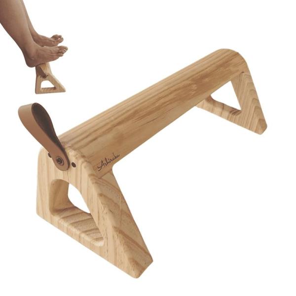 【商品名】　青竹踏み風木製 フットレスト デスク下 デスクワーク用 足置き台 あしおき台 足枕 竹踏みにもなる 【商品説明】　・?u??{???v?T?C?Y?F????40?????@???s15?????@????12?????@??|...