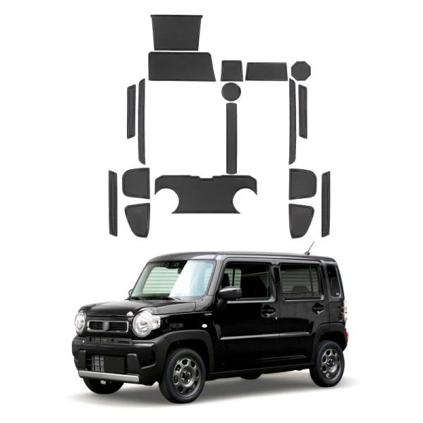 【商品名】　LFOTPP スズキ ハスラー MR52S / 92S 専用 インテリアラバーマット コンソールマット ドアポケットマット 内装パーツ ノン 【商品説明】　・?y12???????T?|?[?g?z?o??O?????????i...