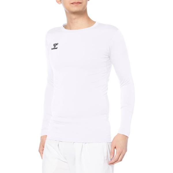 【商品名】　ヒュンメル インナー長袖シャツ フィットインナーシャツ ホワイト (10) O 【商品説明】　 【サイズ】　高さ : 4.90 cm　横幅 : 20.50 cm　奥行 : 28.90 cm　重量 : 170.0 g　※梱包時のサ...
