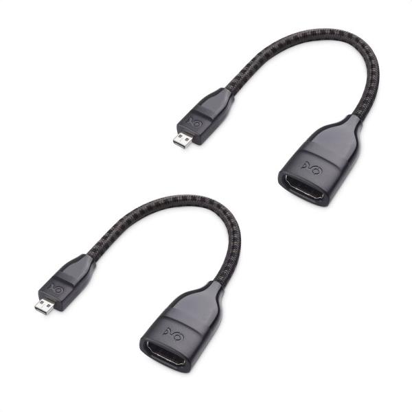 【商品名】　Cable Matters Micro HDMI HDMI 変換アダプター 8K / 4K 120Hz 2本セット HDR マイクロ HDM 【商品説明】　・?y8K????x?z?}?C?N??HDMI HDMI 2.1???...
