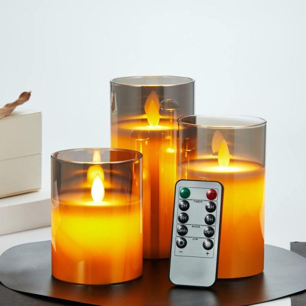 【商品名】　MELEJIA LEDキャンドルライト ロウソク ゆらぎ キャンドルお風呂 電池式 ろうそく led 安全 省エネ 専用リモコン付き おしゃ 【商品説明】　・?y?L?????h???????z?{????L?????h????...