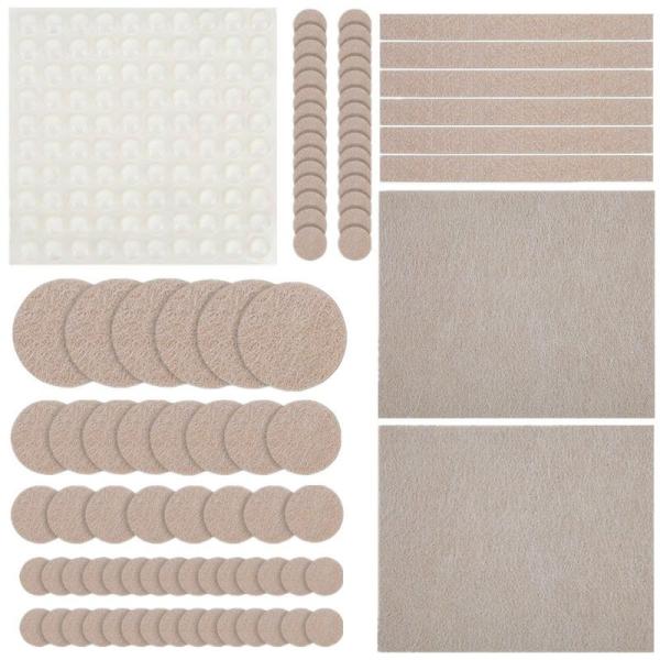 【商品名】　家具保護パッド 190pcs フェルトパット 家具保護用 滑り止め 消音パッド テーブル (ベージュ) 【商品説明】　・?y?p?P?[?W???e?z190?????p?b?h?B?~?`?F(???a50mm x6 pcs?...