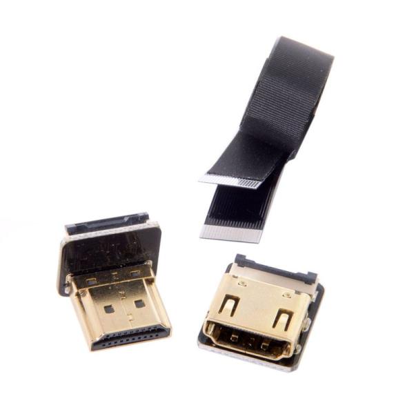 【商品名】　cyfpv Down角度付き90度HDMIオスtoメスFPCフラットケーブルfor HDTV Multicopter航空写真 0.5m 【商品説明】　・?P?[?u????￥??????x?A????A?y??p?t?H?[?}...