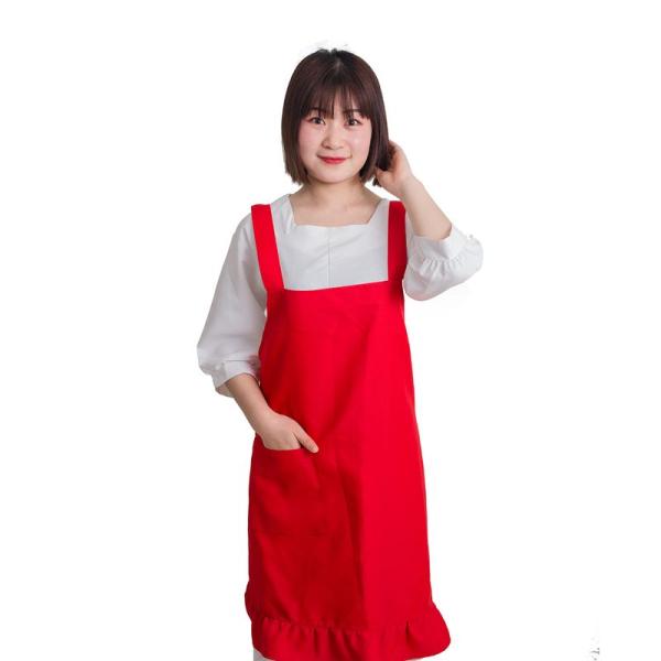 【商品名】　HOHO AYUMU エプロン レディース バッククロス 多機能 小サイズ ポケット付き おしゃれ シンプル レデイース (レッド) 【商品説明】　 【サイズ】　高さ : 3.10 cm　横幅 : 23.60 cm　奥行 : 2...
