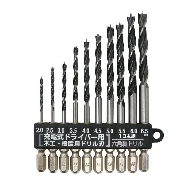 【商品名】　角利 サンドリー(SUNDRY) 木工・樹脂用ドリル刃セット 10本組 SDR-38 【商品説明】　・?Z?b?g???e:???a2.0?E2.5?E3.0?E3.5?E4.0?E4.5?E5.0?E5.5?E6.0?E6.5...