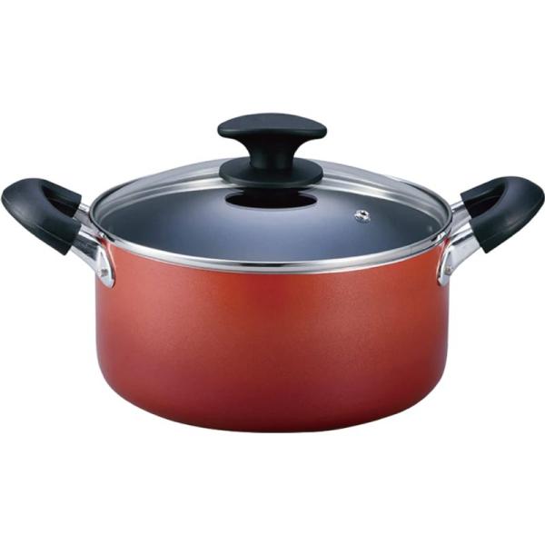 【商品名】　アルキューブ 両手鍋 22cm IH対応 ふっ素樹脂加工 IHマイティ II 【商品説明】　・?T?C?Y(??):??34.2?~???s22.3?~????13.5cm?A?[??11.1cm?A?????e??:4.1L・...