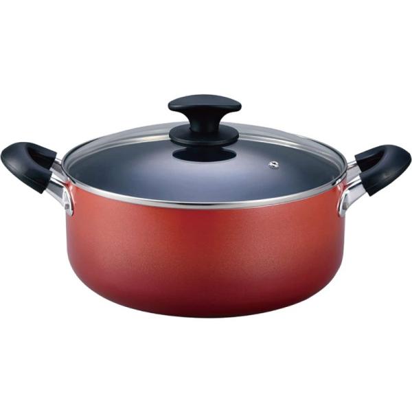 【商品名】　アルキューブ 両手鍋 26cm IH対応 ふっ素樹脂加工 IHマイティ II 【商品説明】　・?T?C?Y(??):??39.3?~???s26.4?~????18.3cm?A?[??11.5cm?A?????e??:5.9L・...