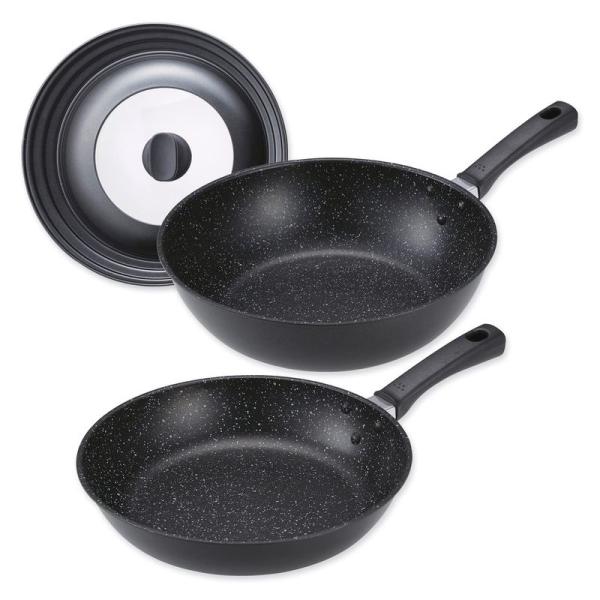 【商品名】　フライパンカバー付き軽いフライパン26?&amp;炒め鍋28?セット(IH対応) 【商品説明】　・?y?t???C?p???J?o?[?z ?A???~?j?E?????? ????E?O????H/?V???R?[???|??...