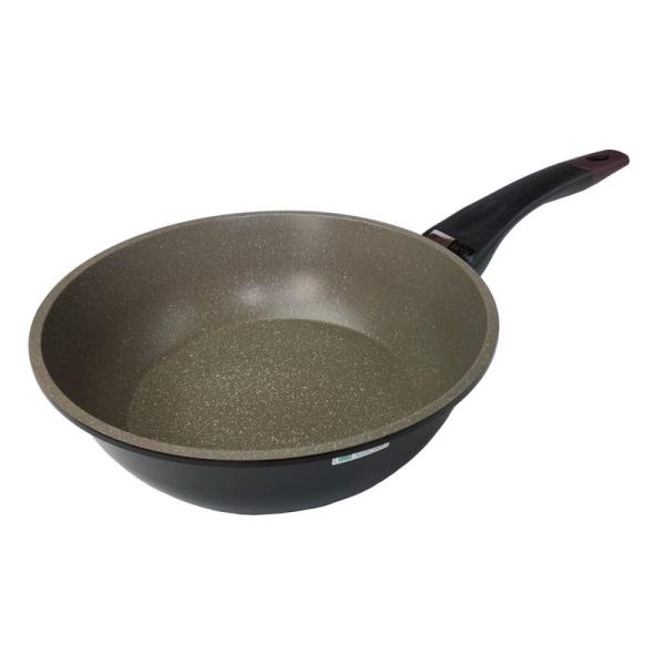 【商品名】　竹原製缶(TAKECAN) フライパン ストーン 24cm ストーンマーブル ライトIH対応フライパン深型24cm PR-825 【商品説明】　・IH200V????B?K?X???OK!・?T?C?Y:??26X???s43X...