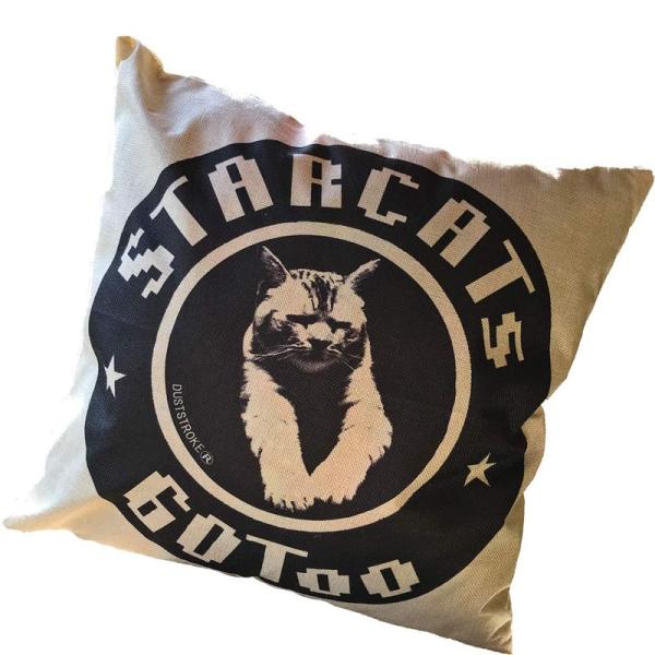 【商品名】　ダストストローク 45 ｘ 45 cm クロ ネコ 柄 クッション カバー おしゃれ インテリア 雑貨 猫 (前足 伸び) 【商品説明】　・?T?C?Y?F 45x45 ???? ?t?@?X?i?[?d?l??J??????J...