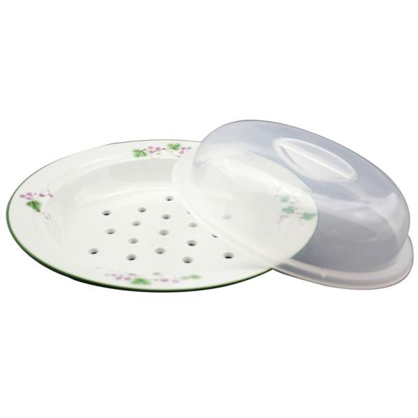 【商品名】　波佐見焼 スチームメイト グレープツリー プラスチック蓋タイプ ID-25-05 【商品説明】　・?T?C?Y(?Z?b?g??):??27?~27?~????4.5cm・?d??:??960g・?f??:?W-?|???v??...