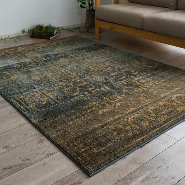 【商品名】　サヤンサヤン ペルシャ アンティーク ラグマット オールドスタイル? 100x150 1畳 ネイビー 【商品説明】　・?y?A???J?[?y?b?g?????S????????p???????????????肢?z?@?@?@...