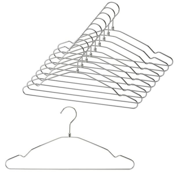 【商品名】　タマトシ スチール ハンガー シングル 幅42cm 10本組 クロームメッキ 【商品説明】　・?V???v???f?U?C????C???e???A???????????A?K?т??????v??N???[?????b?L?d...