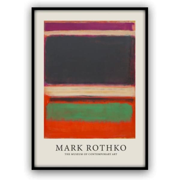 【商品名】　マークロスコ NO.2 パープルグリーンオレンジ Mark Rothko 抽象画 絵画 ポスターaoipro (A3サイズ（フレーム無し）) 【商品説明】　・?A?[?g??i??K???????????????????F???...