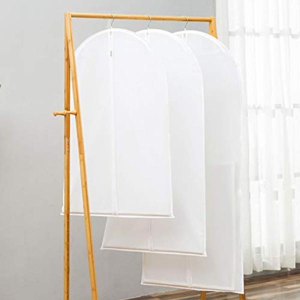 【商品名】　Mies' 衣類カバー 5枚セット 半透明タイプ 衣類 スーツ 収納 カバー 防塵 防虫 防湿 汚れ防止 カビ防止 繰り返し使用可能 水洗い 【商品説明】　・?t?@?X?i?[???????J???A?m????o??????...