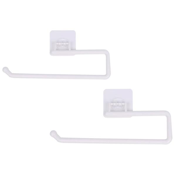 【商品名】　ヒロワールドトレード キッチンペーパーホルダー カウンタークロス ホルダー 両面テープ 止め タイプ (ホワイト2個) 【商品説明】　・?K?X?R????????????C?????????g?p???????T???????...