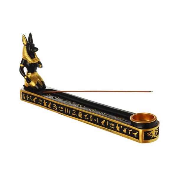 【商品名】　お香立て スティック型 コーン型 インテリア エジプト神 PIENSE インセンスホルダー 線香 (アヌビス) 【商品説明】　・?C???Z???X?z???_?[??A?S?[???h??u???b?N??V?b?N??I??...