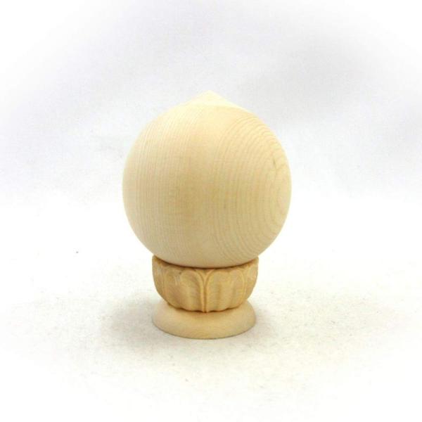【商品名】　栗田こだわり仏像 法器 宝珠 総高7.5cm 直径5.5cm 桧木製 木彫仏具 28075 【商品説明】　・?T?C?Y/????:??7.5cm?i???????j?A????a:??5.5cm・????F?O??i?q?m?...