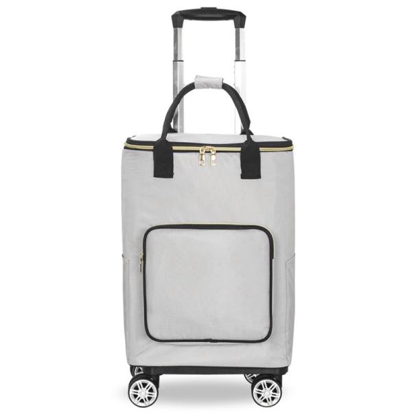 【商品名】　BQKOZFIN 4輪 ショッピングカート ショッピングキャリー 買い物カート 横押し可能 機内持ち込み 軽量 保温保冷 キャリーバッグ 2 【商品説明】　・?y?y??@?￥???v???z?￥??f???600D?I?b?N...