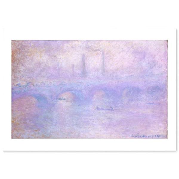 【商品名】　クロード モネ 絵画 ポスター 『ウォータールー橋』 A3サイズ日本製 インテリア 壁紙用 壁紙 おしゃれ アートポスター 【商品説明】　・?y?T?C?Y?zA3(297?~???~420?~??) ?s???A3?t???[...