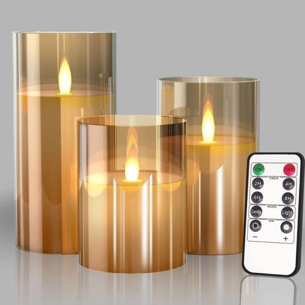 【商品名】　MELEJIA LEDキャンドルライト ロウソク ゆらぎ キャンドルお風呂 電池式 ろうそく led 安全 省エネ 専用リモコン付き おしゃ 【商品説明】　・?y?L?????h???????z?{????L?????h????...
