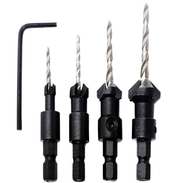 【商品名】　Dophee 皿穴ドリルビット HSS 面取り 皿取り錐ドリル ビット DIY工具 木工用 六角軸 コンクリートドリルセット #6#10#1 【商品説明】　・?y?D???f?U?C???z ?F?Z?p??????p?????...