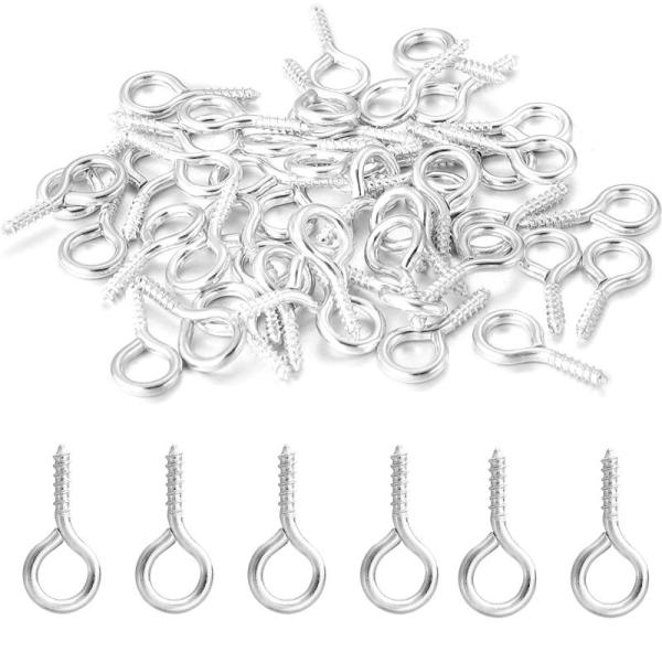 【商品名】　YUENTOEN ヒートン 400個 5x10mm ネジヒートン 金具 アクセサリー パーツ 手芸 6色選べ (シルバー) 【商品説明】　・?yDIY???K?z - ?l?C???????????|???b?p?[?c????...