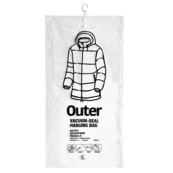 【商品名】　GENIAL(ジェニアル) 衣類カバー クリア 約67×130cm バキュームシール ハンギングバッグ 263364 3枚入 【商品説明】　・[???k??]PET(?|???G?`?????e???t?^???[?g)?A?|...