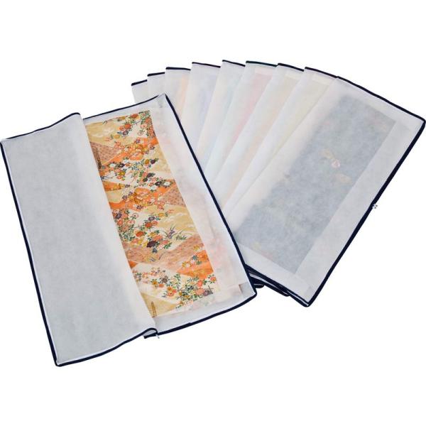 【商品名】　アストロ 着物収納ケース 3方開き 10枚組 窓なし 着物収納袋 通気性の良い不織布 ホコリや汚れから守る たとうし 浴衣 保管袋 ファスナ 【商品説明】　・?y?j???????E?y???E?_?????z:???????邵...